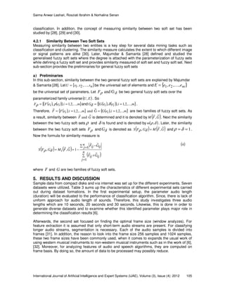 Performance Comparison of Musical Instrument Family Classification Using Soft Set | PDF