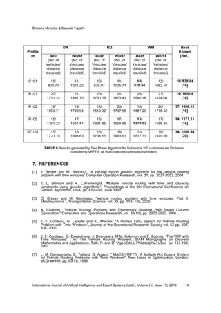 Two Phase Algorithm for Solving VRPTW Problem | PDF
