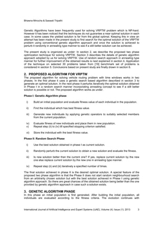 Two Phase Algorithm for Solving VRPTW Problem | PDF