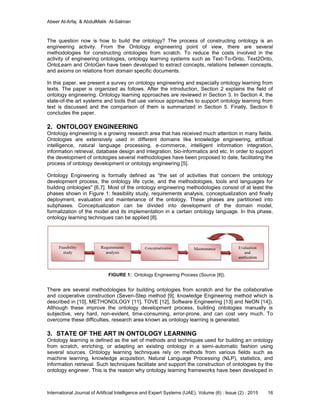 Ontology Construction from Text: Challenges and Trends | PDF