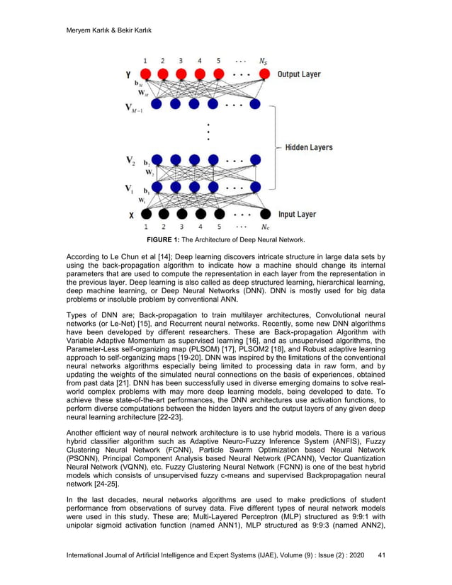 Prediction of Student's Performance with Deep Neural Networks | PDF