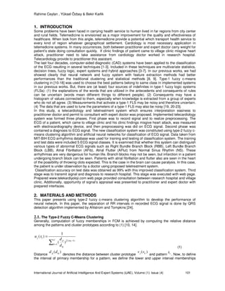 Telecardiology and Teletreatment System Design for Heart Failures Using Type-2 Fuzzy Clustering ...