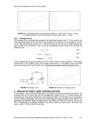 Design of an Analog CMOS based Interval Type-2 Fuzzy Logic Controller Chip | PDF
