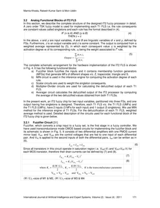 Design of an Analog CMOS based Interval Type-2 Fuzzy Logic Controller ...