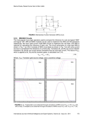Design of an Analog CMOS based Interval Type-2 Fuzzy Logic Controller Chip | PDF