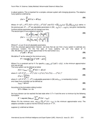 Position Control of Robot Manipulator: Design a Novel SISO Adaptive Sliding Mode Fuzzy PD Fuzzy ...