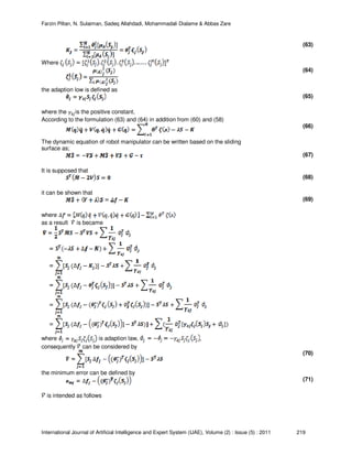 Position Control of Robot Manipulator: Design a Novel SISO Adaptive Sliding Mode Fuzzy PD Fuzzy ...