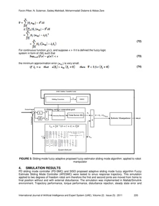 Position Control of Robot Manipulator: Design a Novel SISO Adaptive Sliding Mode Fuzzy PD Fuzzy ...
