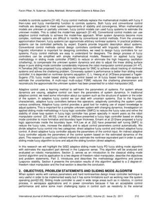 Position Control of Robot Manipulator: Design a Novel SISO Adaptive ...