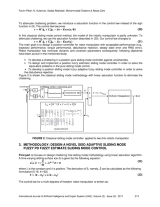 Position Control of Robot Manipulator: Design a Novel SISO Adaptive Sliding Mode Fuzzy PD Fuzzy ...