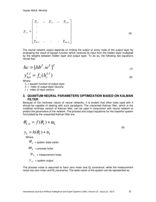 Incorporating Kalman Filter in the Optimization of Quantum Neural ...