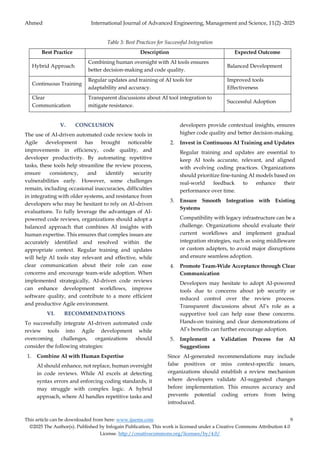 Integrating AI-Driven Automated Code Review in Agile Development ...