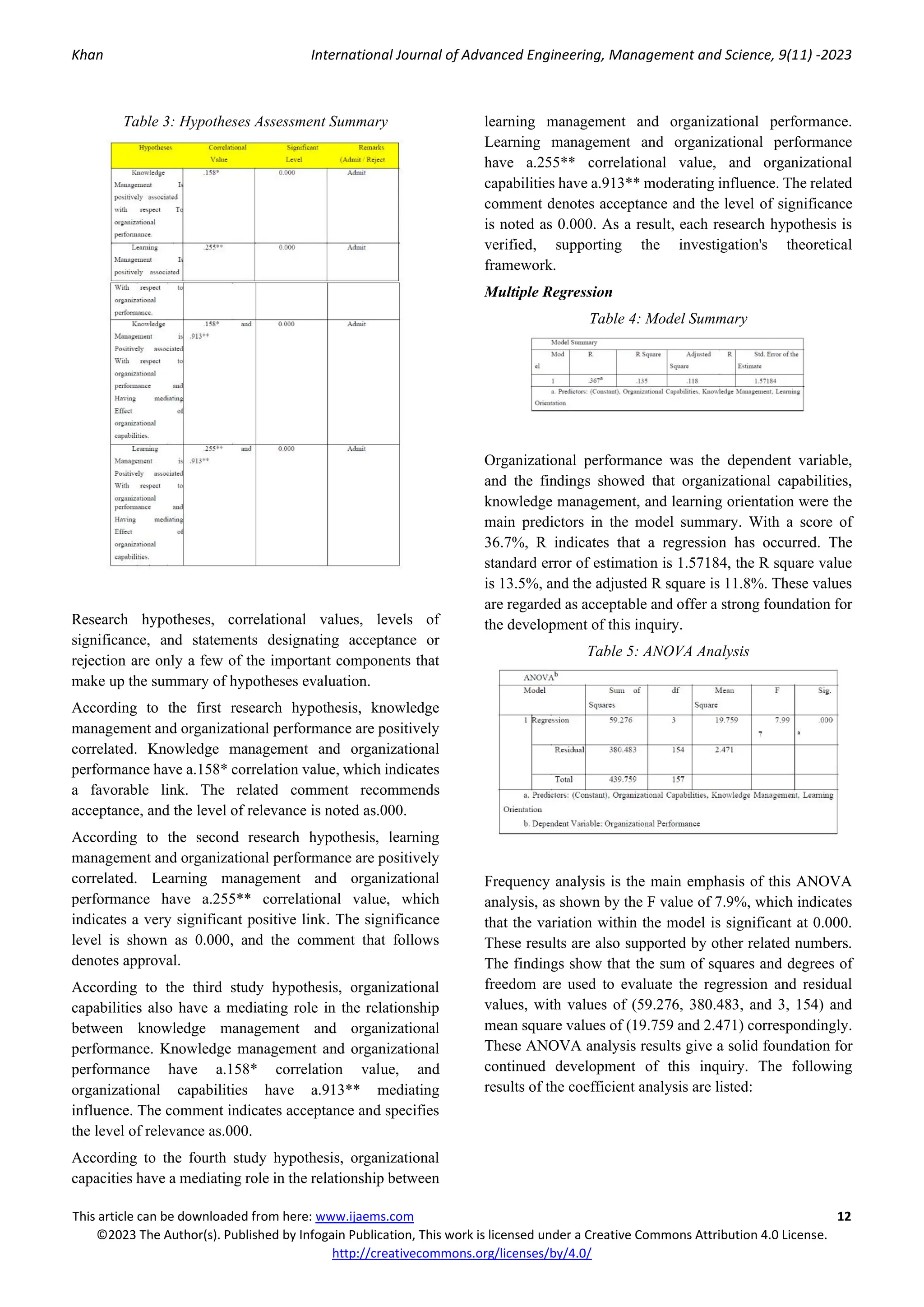 Using Knowledge Management to Enhance Organizational Performance and Effectiveness | PDF