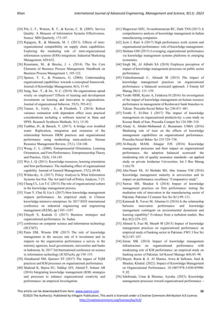 Using Knowledge Management to Enhance Organizational Performance and Effectiveness | PDF