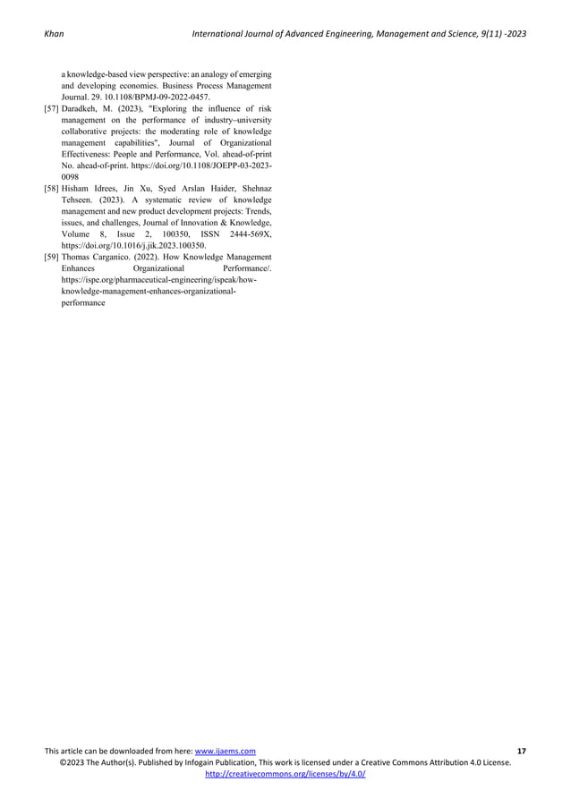 Using Knowledge Management to Enhance Organizational Performance and Effectiveness | PDF