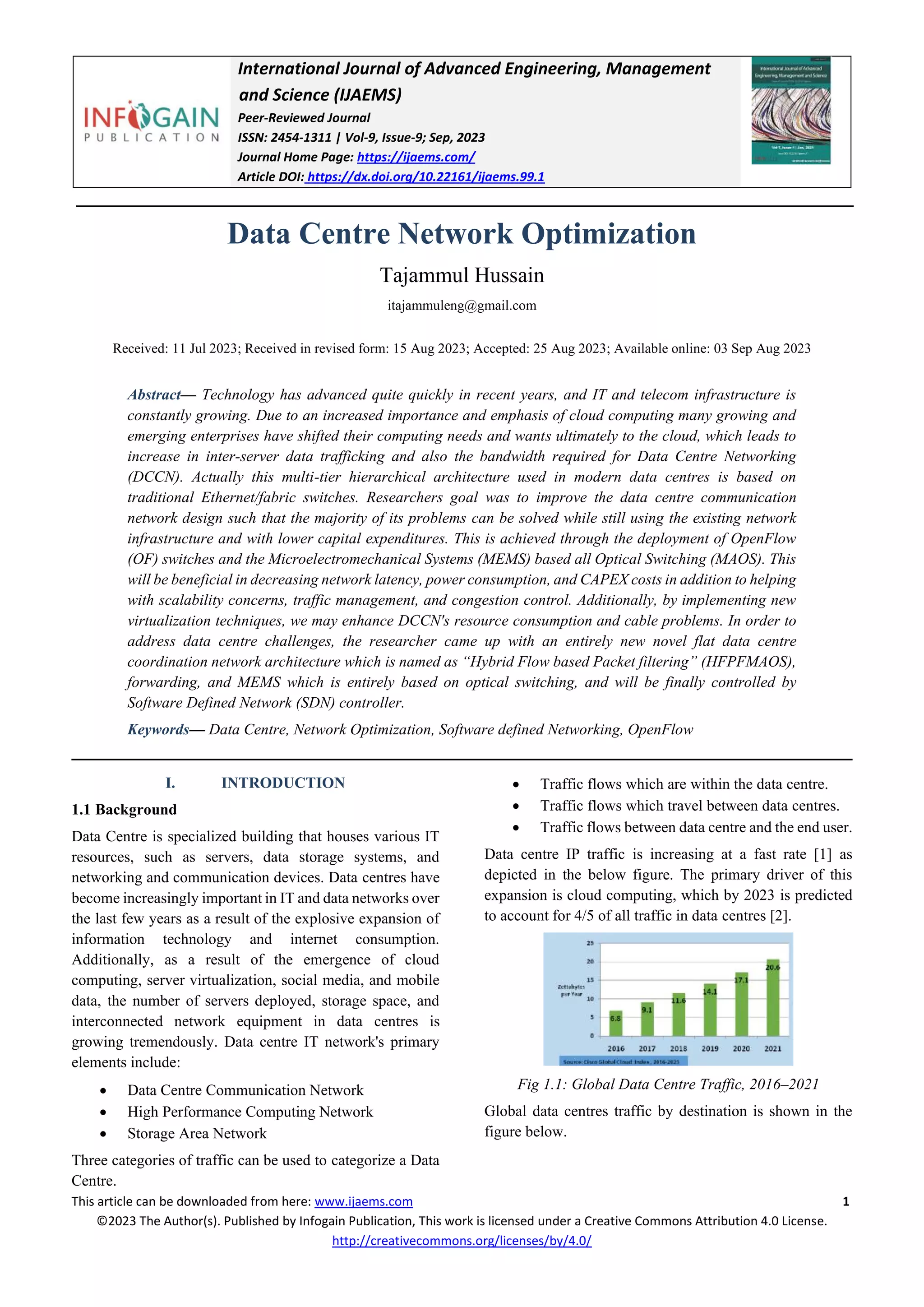 Data Centre Network Optimization | PDF