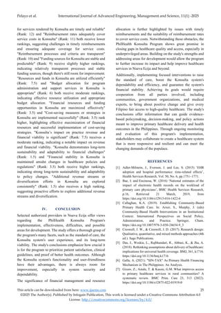 Evaluation of PHILHEALTH KONSULTA PROGRAM Implementation: Perspective ...