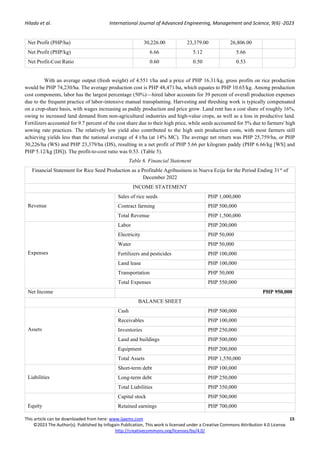 Rice Value Chain Analysis: Rice Seed Production as a Profitable ...