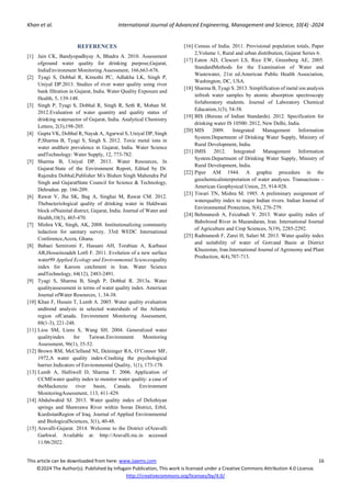 Quality Assessment of Drinking Water in Modasa Town, Aravalli District ...