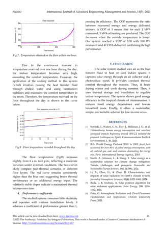 Optimization and modeling of a solar air system for residential thermal ...