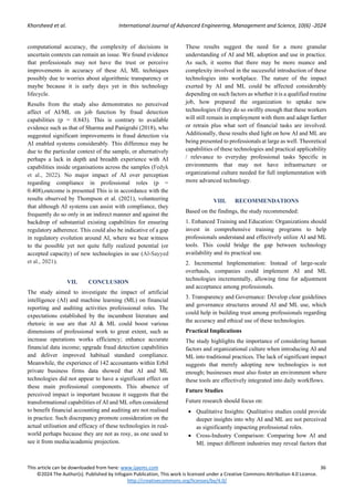 The impact of artificial intelligence and machine learning on financial ...