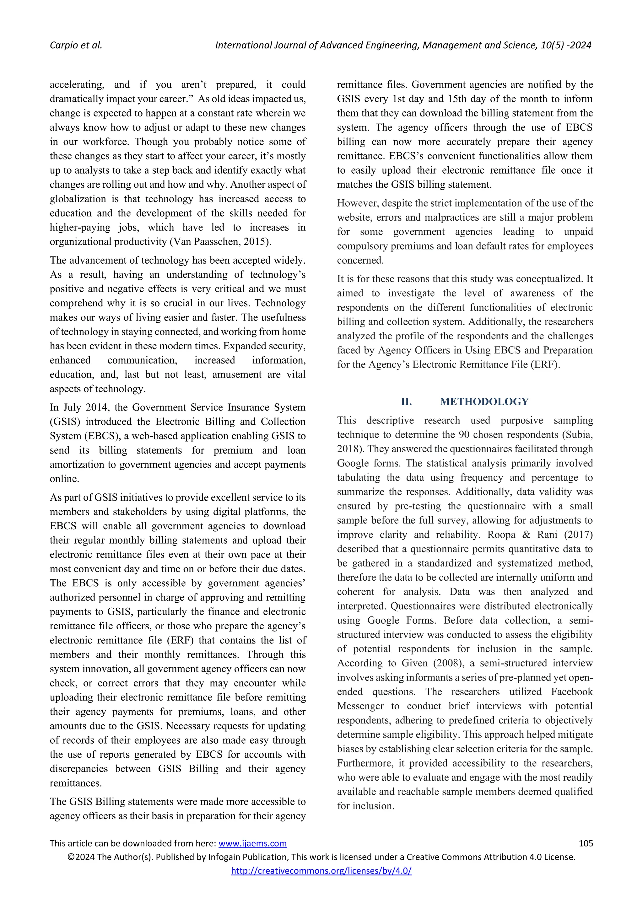 Investigating Awareness, Preparedness and Challenges of Agency Officers ...