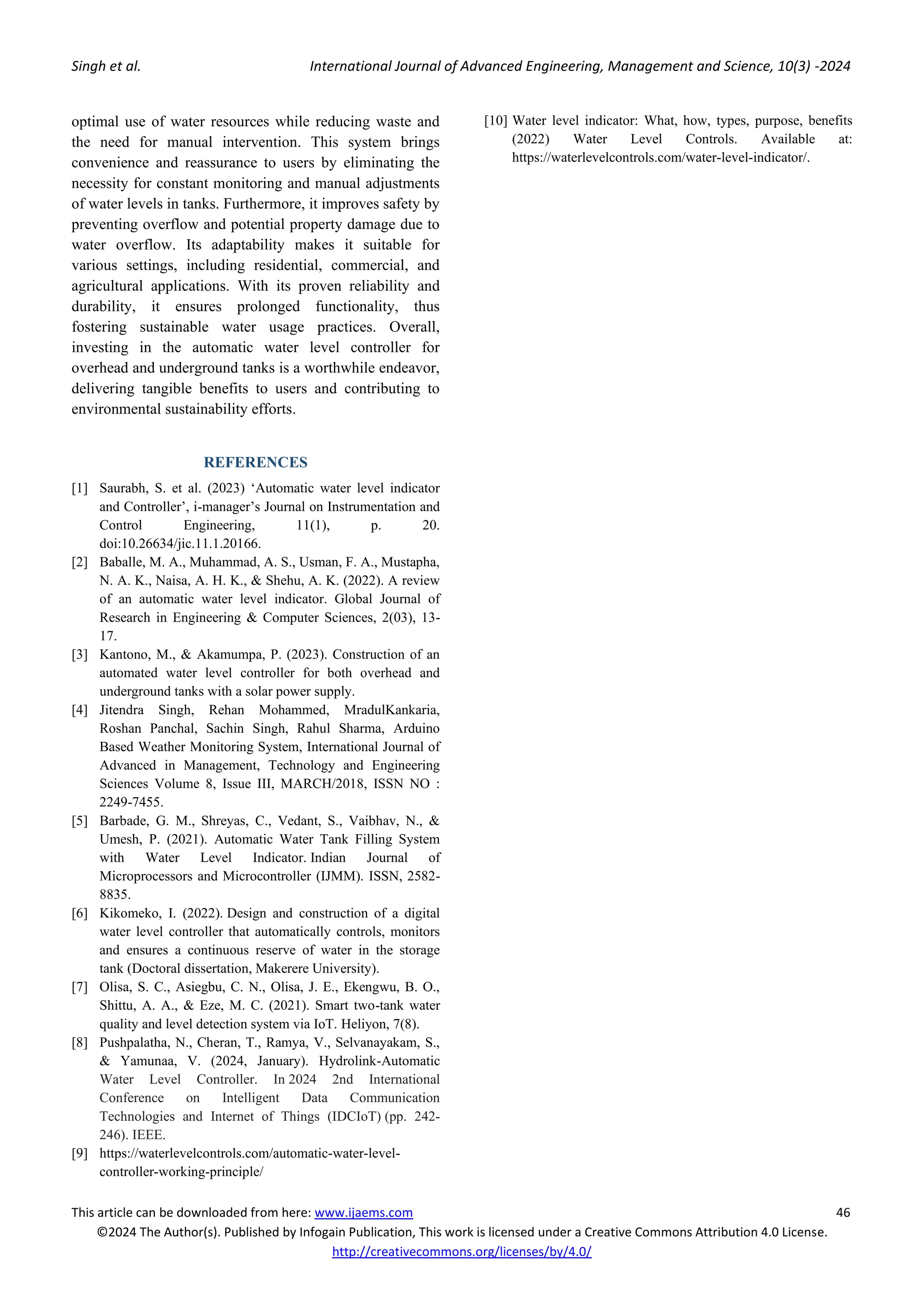 Automatic Water Level Controller for Overhead and Underground Water ...