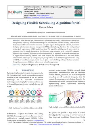 Designing Flexible Scheduling Algorithm for 5G | PDF