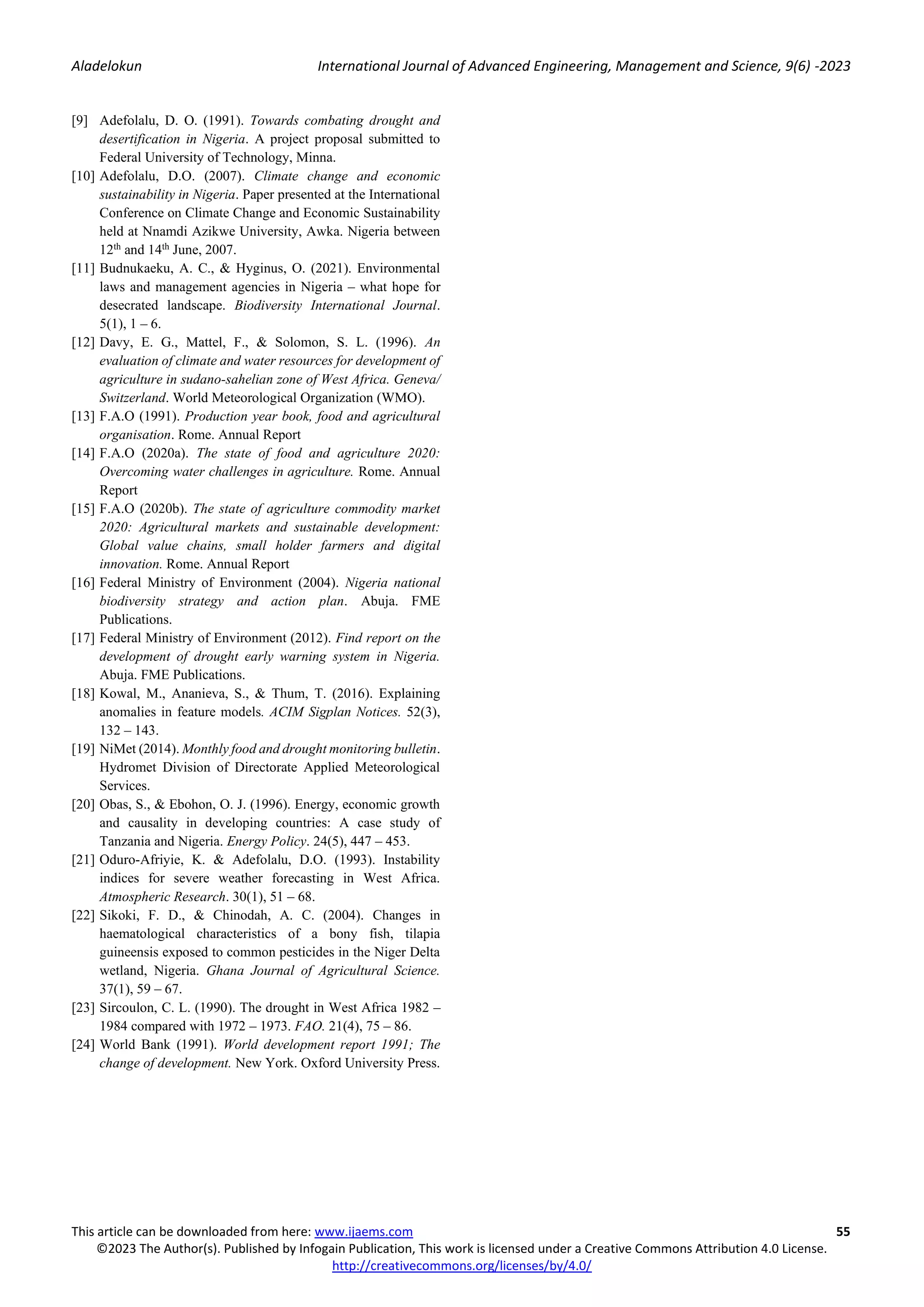 Management of Drought and Desertification for Sustainable Agricultural ...