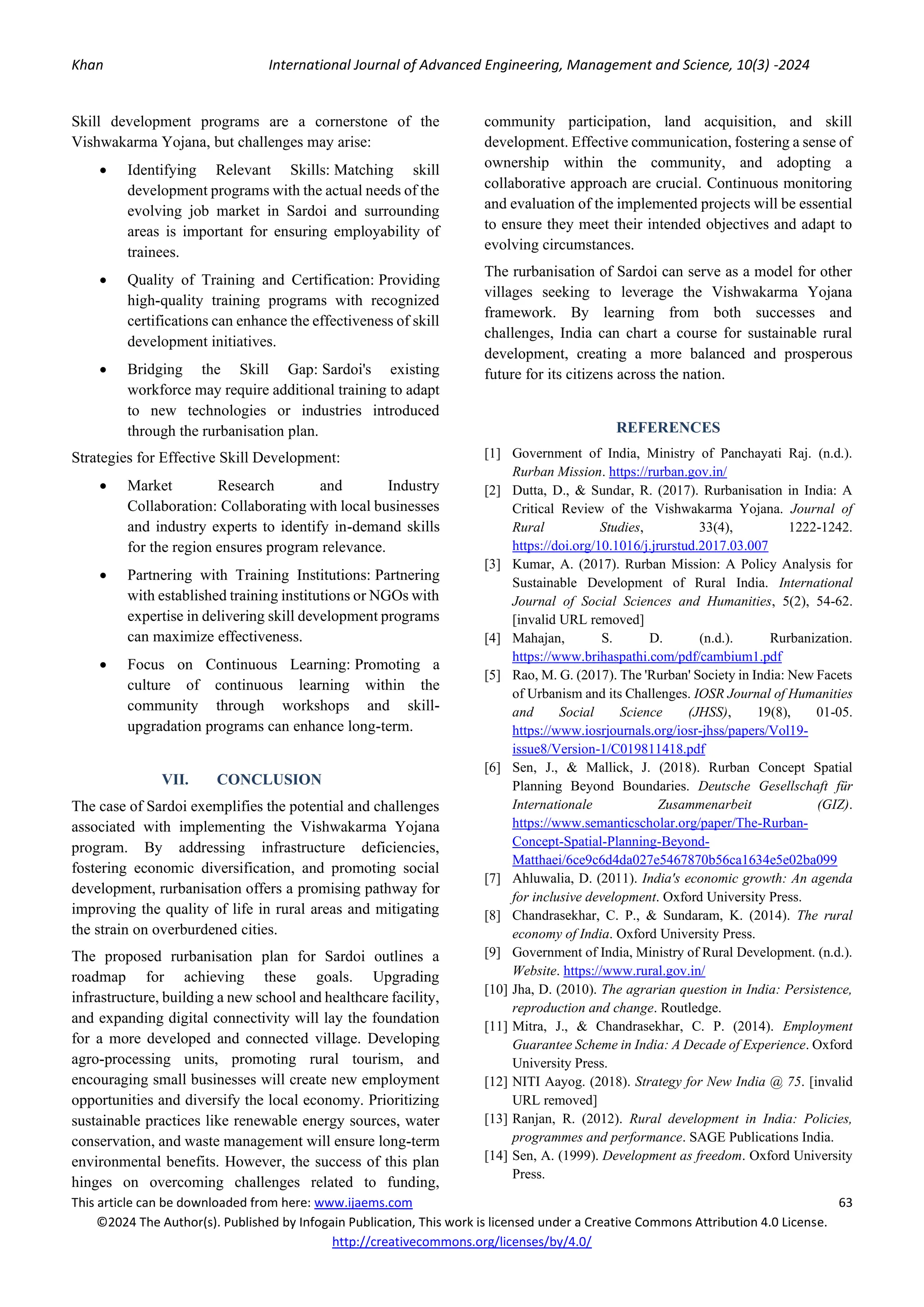 Rurbanisation of a Small Village: A Case Study of Sardoi under the ...