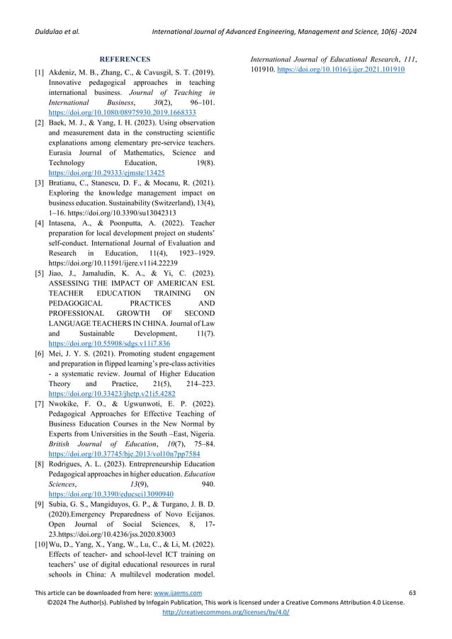 Exploring the Impact of Limited Teacher Training on Pedagogical Approaches in Business Education ...