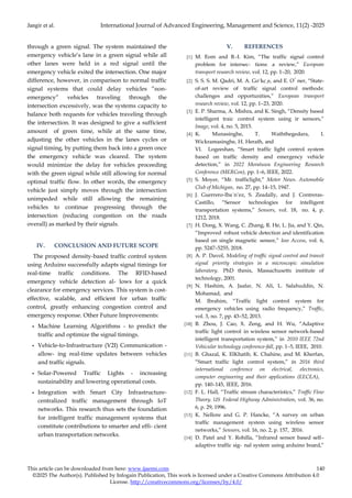 Density Based Traffic Control System and Emergency Vehicle Detection Using Arduino | PDF