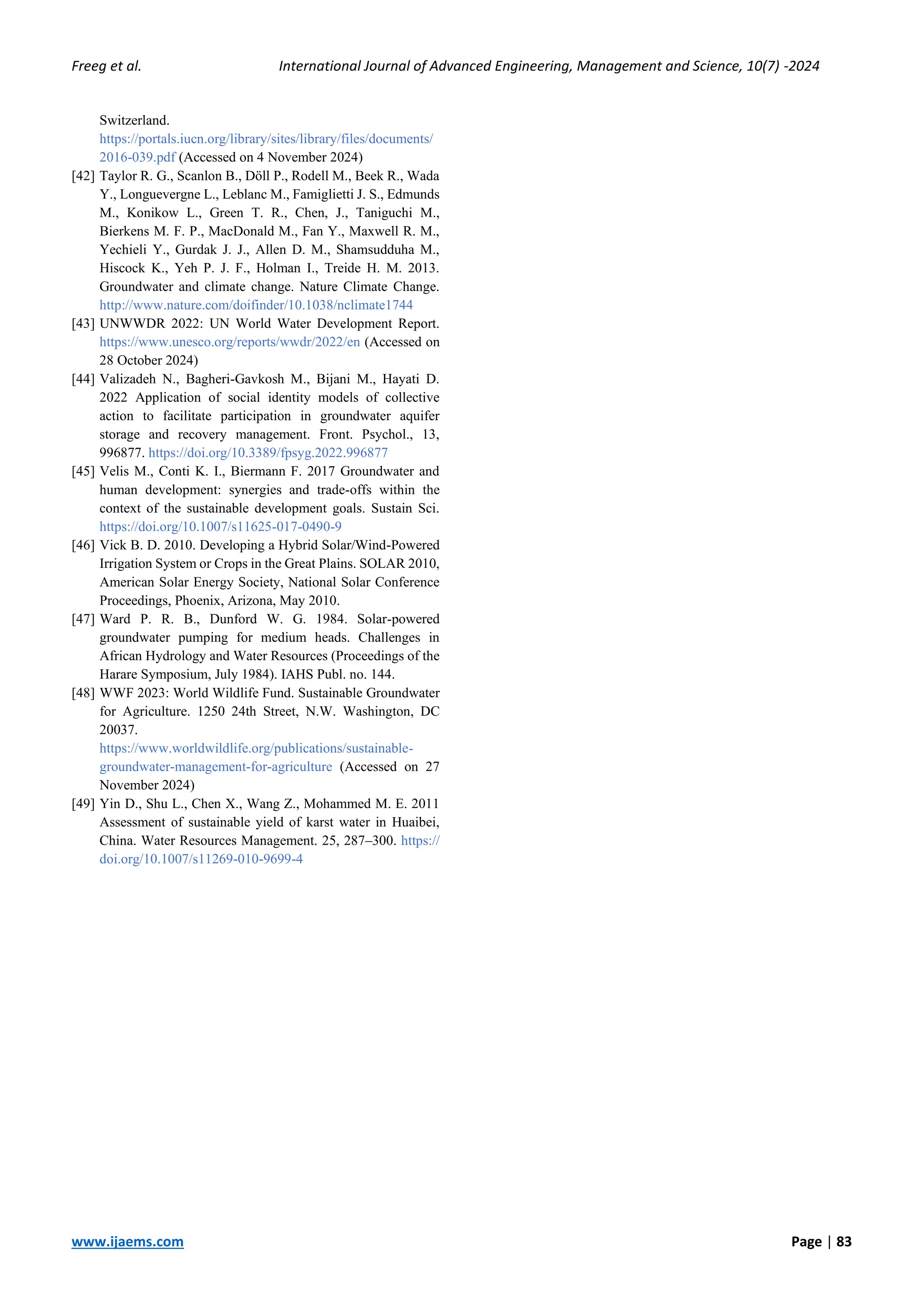 Sustainable Development and Management Strategies of Groundwater in Arid-Lands | PDF