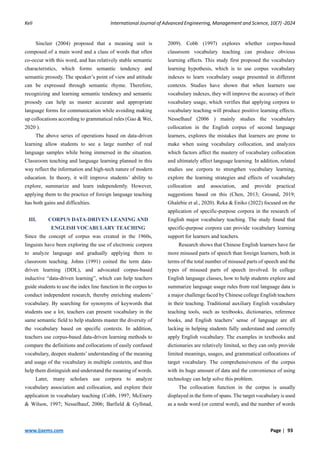 The Application of Corpus Data-driven Learning Model in College English Language Teaching in ...