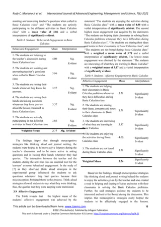 Metacognitive Strategies: Instructional Approaches in Teaching and ...