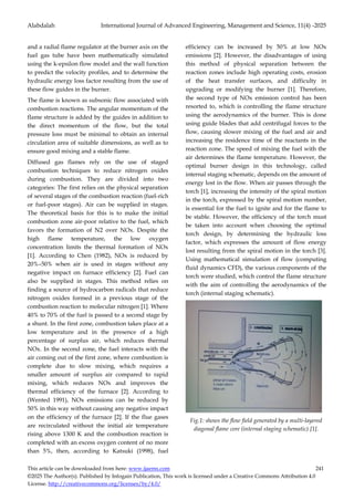 Computation Fluid Dynamics of Aerodynamics Swirl Low NOx Burner in ...
