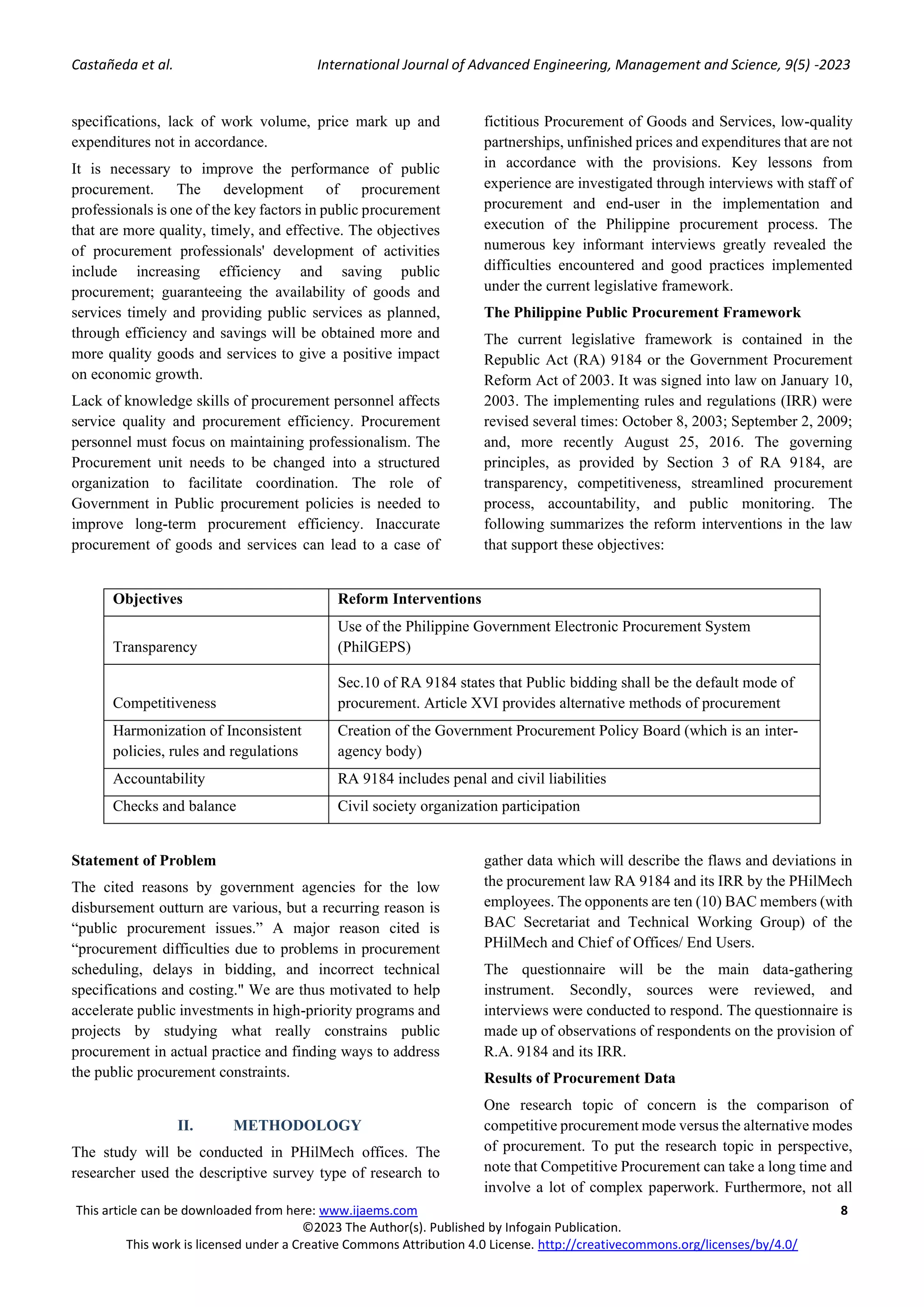The Government Procurement Law (RA 9184) And Its IRR: Flaws on the ...
