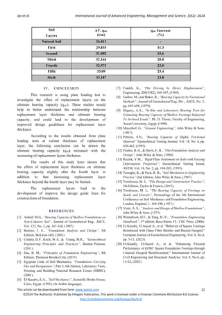 Effect of Replacement Layers on Bearing Capacity of Silty Clay Layer ...
