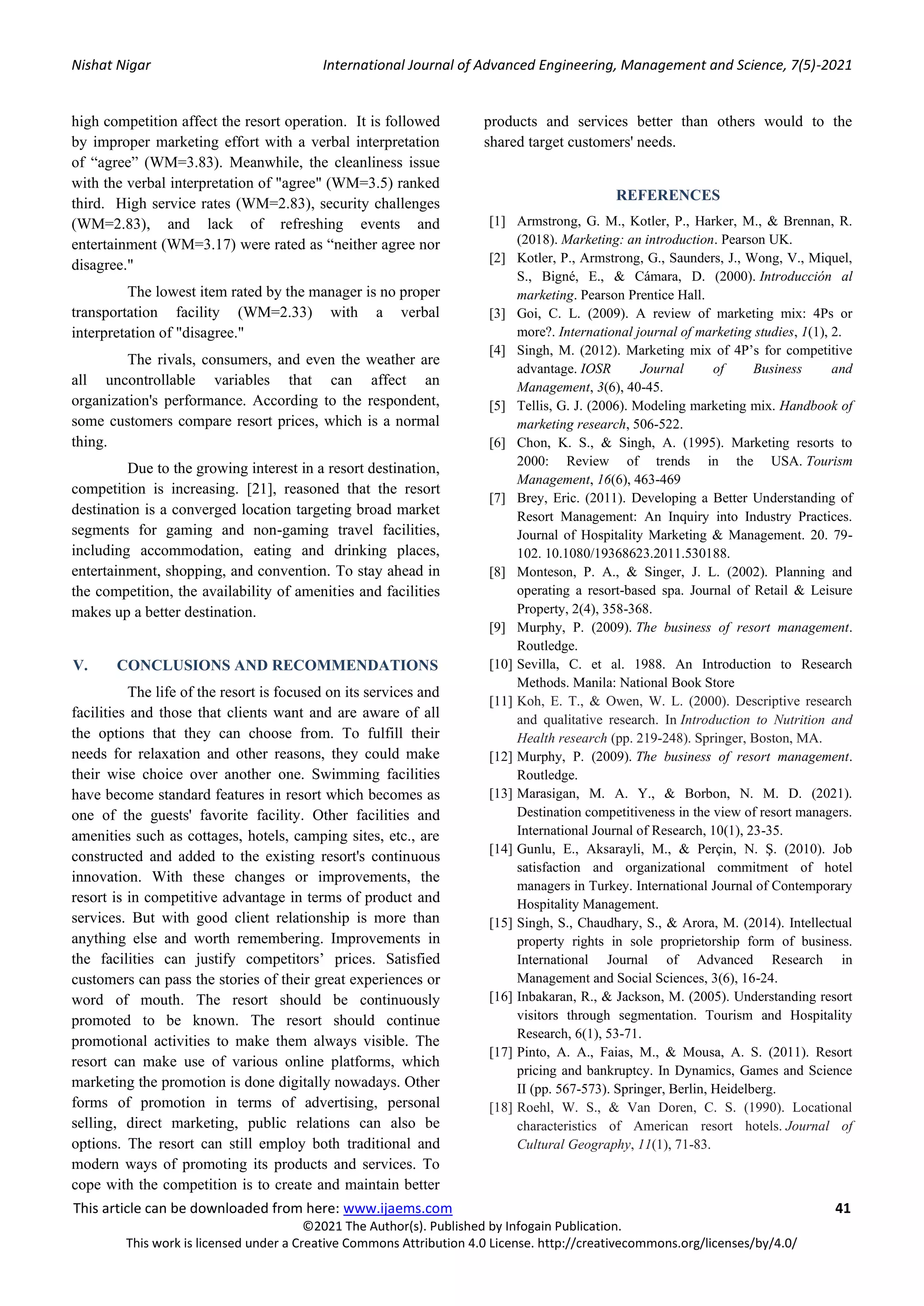 4Ps of Marketing Among Selected Resorts in Cabanatuan City | PDF