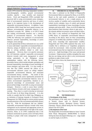 Ijaems apr-2016-26 Development and Validation of Responsible Environmental Behavior Scale ...