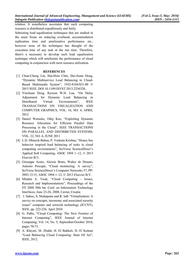 Load Balancing in Cloud Nodes | PDF | Cloud Computing | Internet
