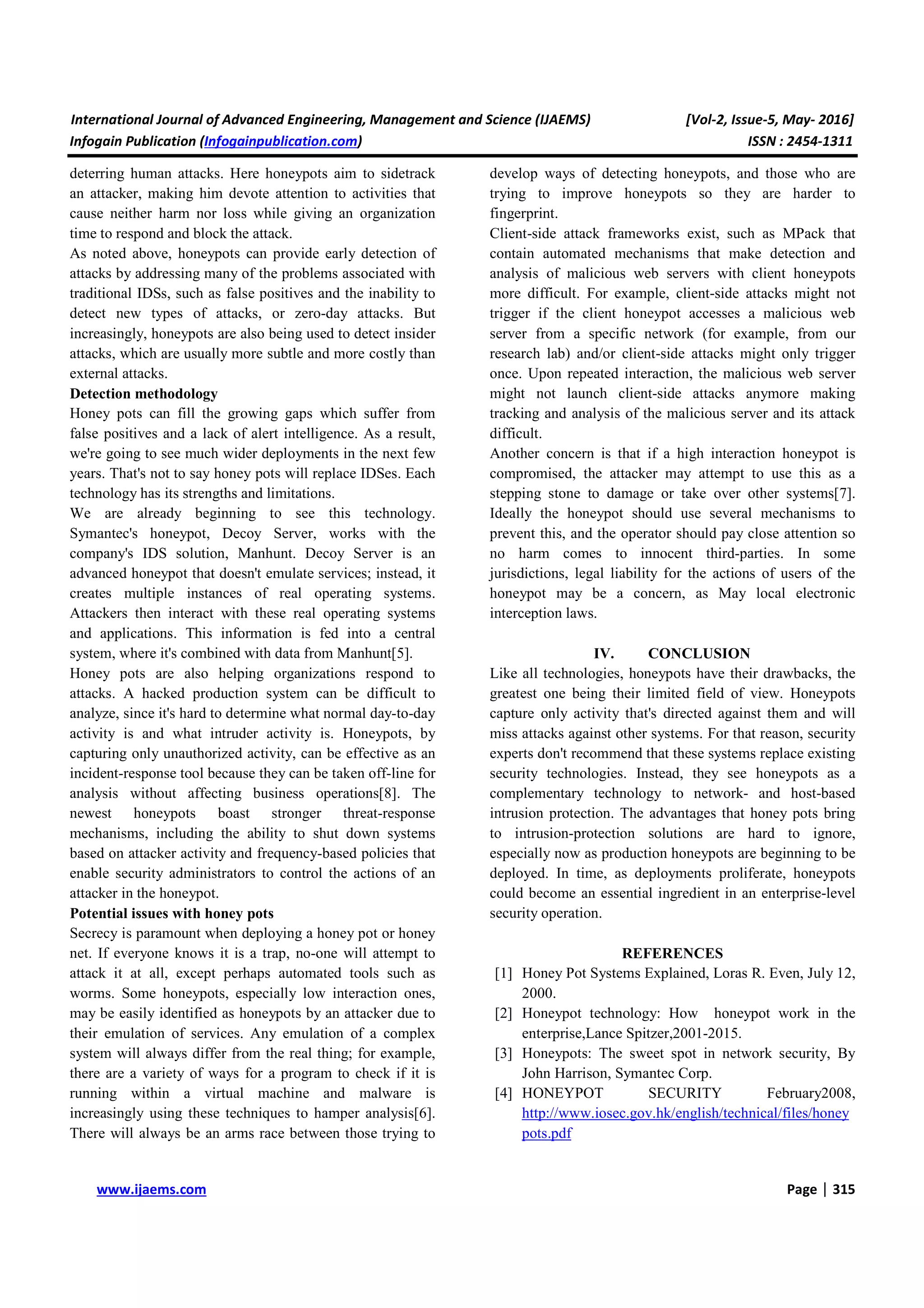 Honeypot A Security Tool In Intrusion Detection Pdf