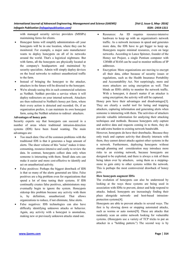 Honeypot A Security Tool In Intrusion Detection Pdf