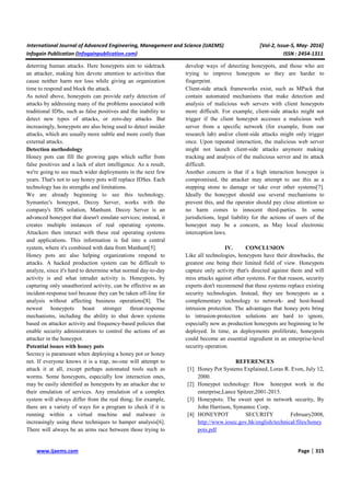 Honeypot: A Security Tool in Intrusion Detection | PDF