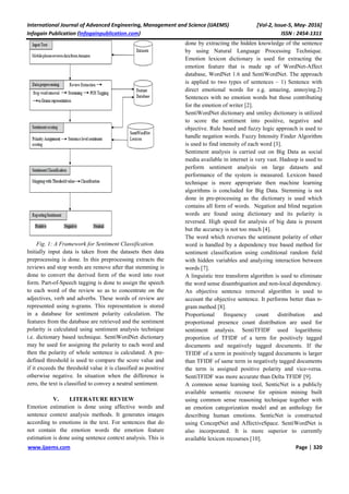 Dictionary Based Approach to Sentiment Analysis - A Review | PDF
