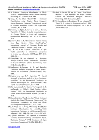 Dictionary Based Approach to Sentiment Analysis - A Review | PDF