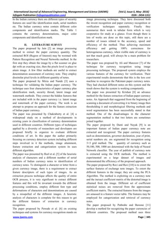 Indian Currency Identification Using Image Processing | PDF