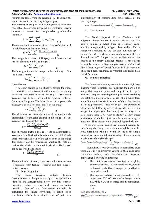 Indian Currency Identification Using Image Processing | PDF