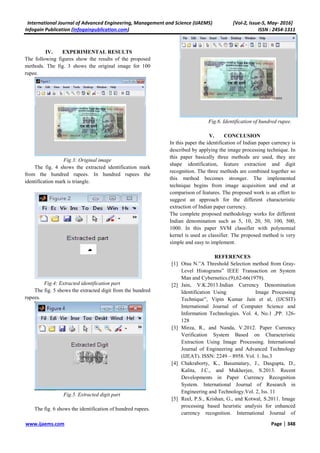 Indian Currency Identification Using Image Processing | PDF