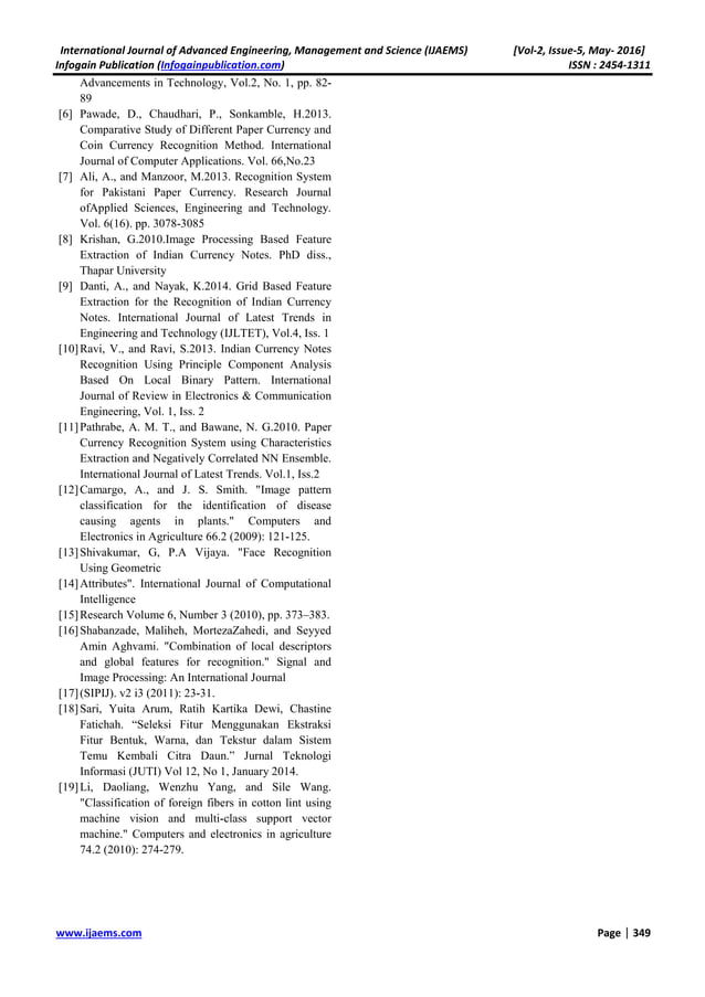 Indian Currency Identification Using Image Processing | PDF